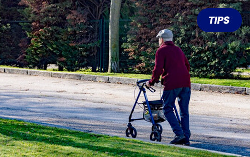 4 Wheel Rollator Walker: Using Tips for People with Walking Limits ...