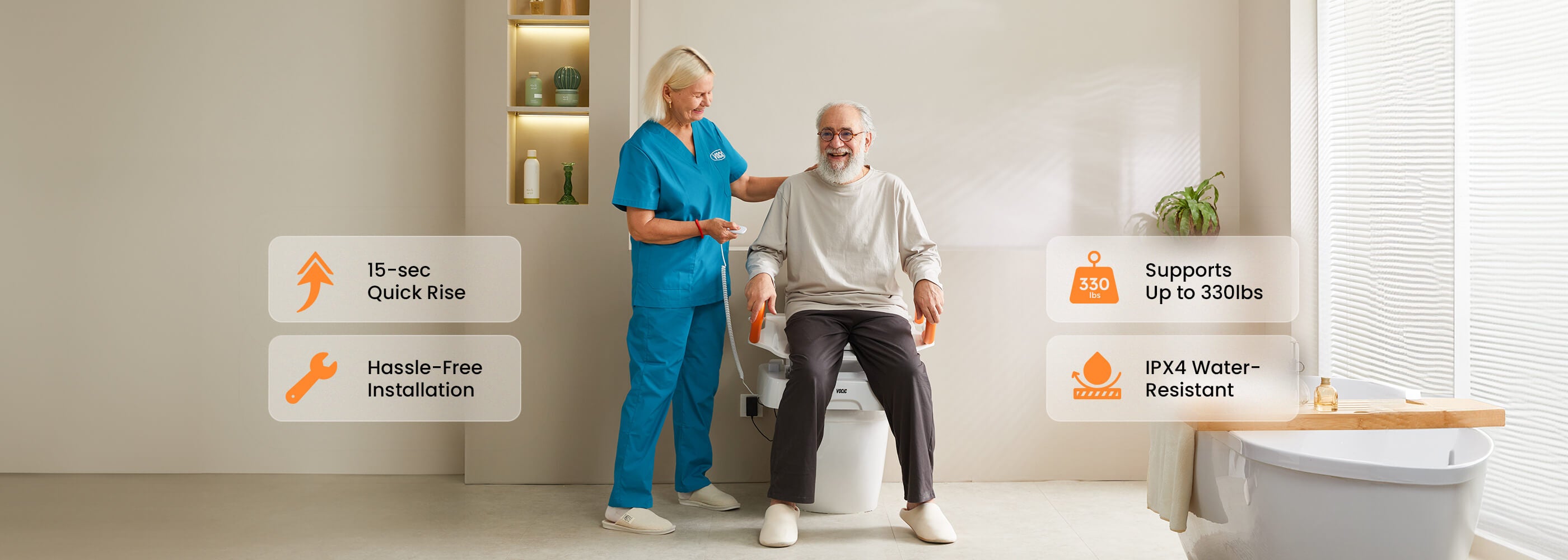 Lifting Toilet Seat | Toilet Seat Lift – VOCIC.com