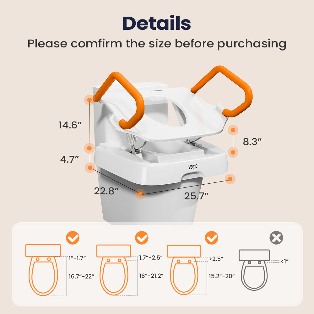 Lifting Toilet Seat | Toilet Seat Lift – VOCIC.com