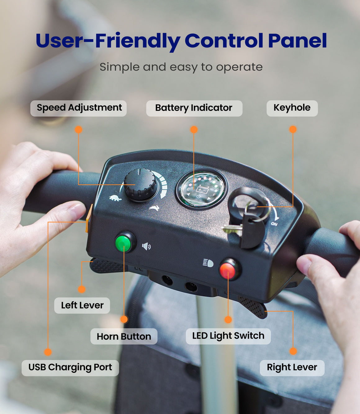VOCIC Explorer-Swift Flexible 4 Wheel Mobility Scooter – VOCIC.com