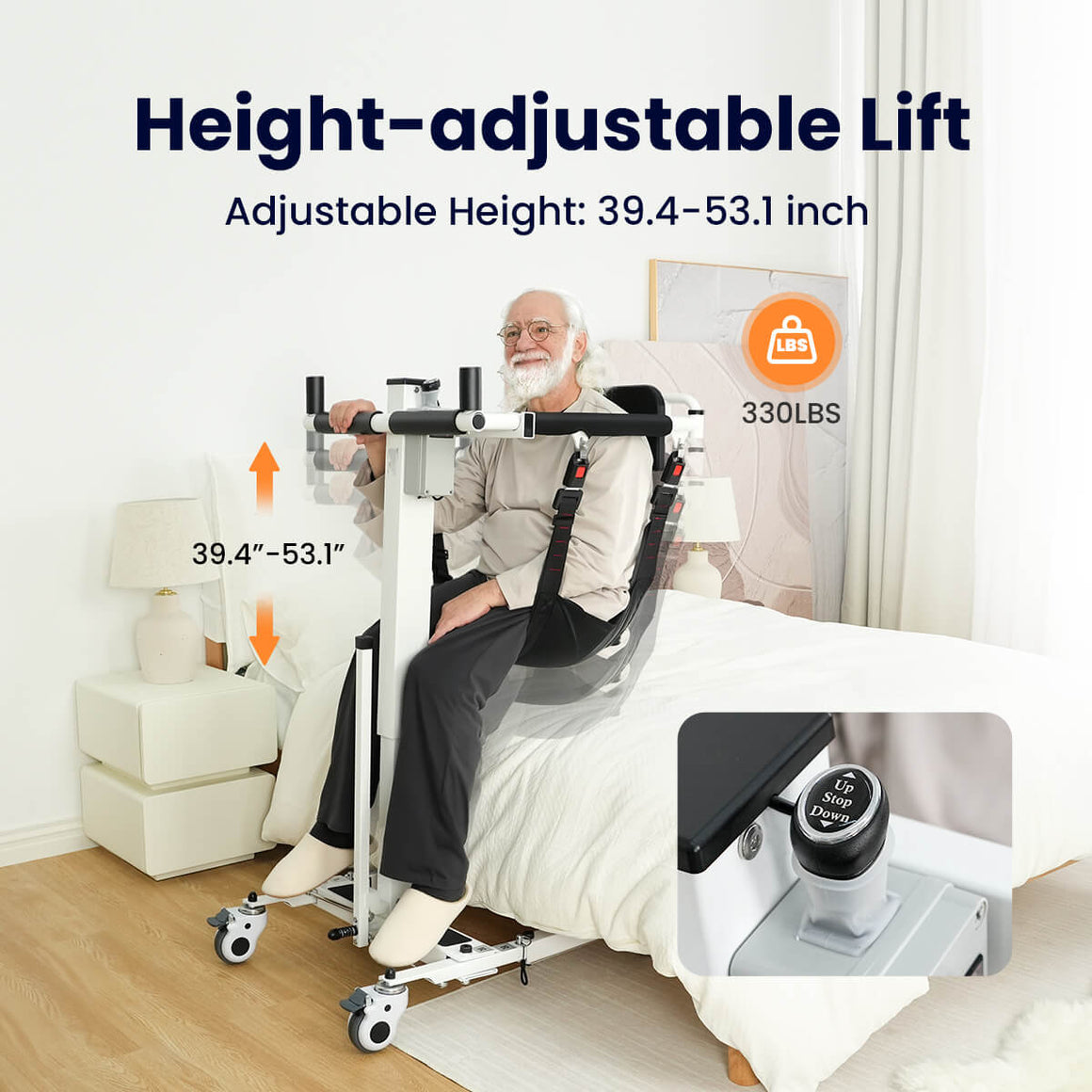 VOCIC AY06 Electric Patient Lift - Wheelchair To Car Transfer Devices ...