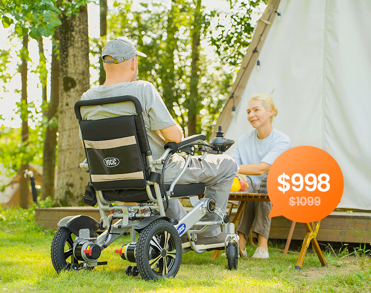 Foldable Mobility Scooter | Transport Wheelchair | Rolled Walker ...