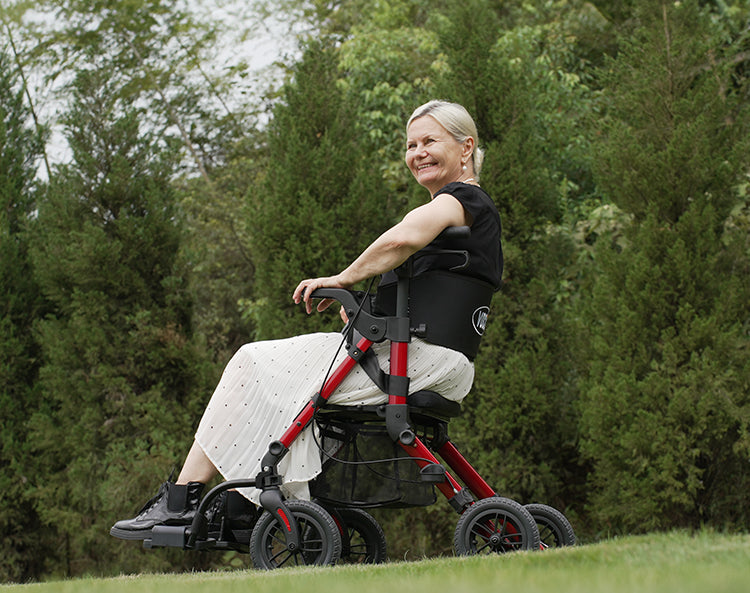 Foldable Mobility Scooter | Transport Wheelchair | Rolled Walker ...