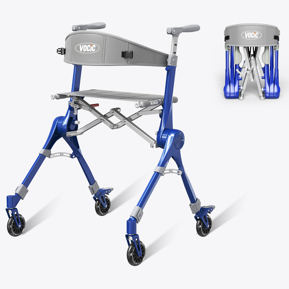 Z35 Lightweight Folding Travel Walker with Seat | VOCIC – VOCIC.com